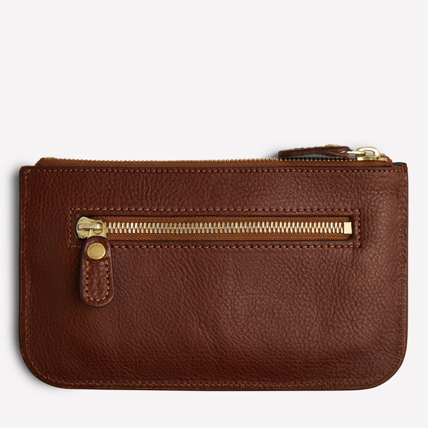 Cache No. 163 | Vintage Chestnut Leather Travel Pouch | Ghurka