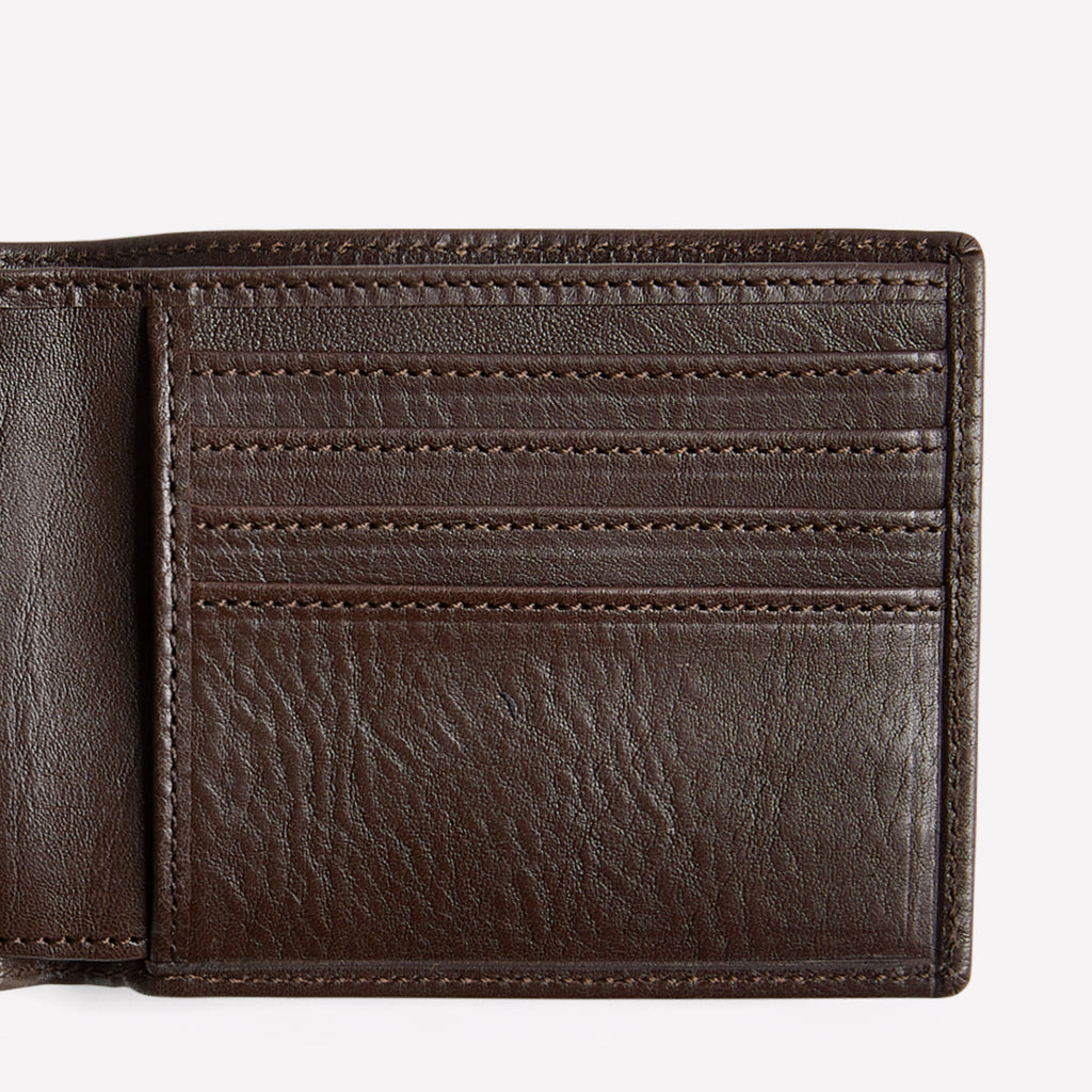 Classic Wallet No. 101 | Vintage Walnut Leather Wallet | Ghurka