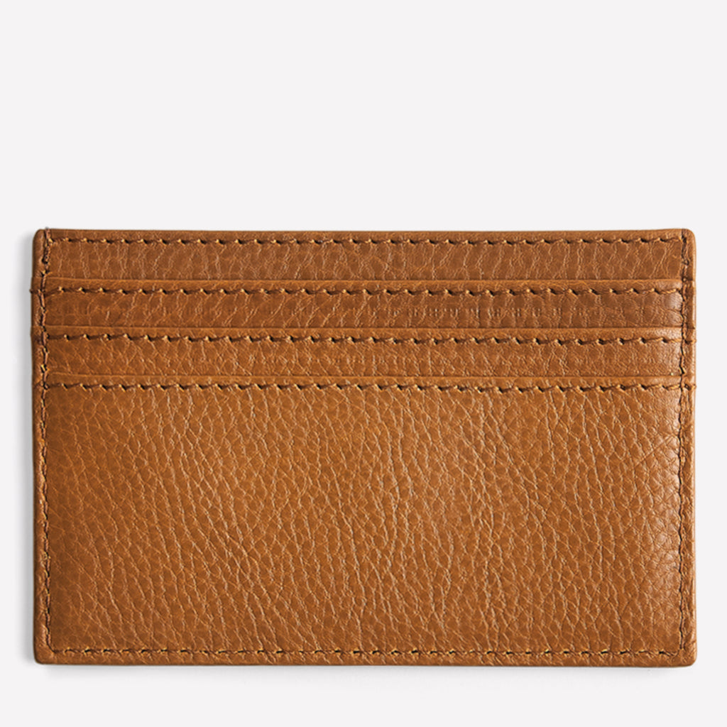 Slim Credit Card Case No. 204 | Vintage Tan Leather Card Case | Ghurka