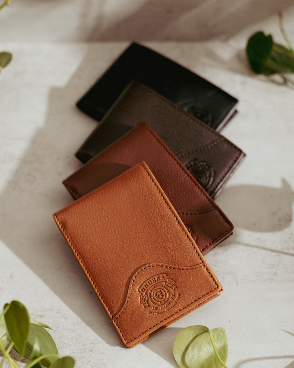 Classic Wallet No. 101 | Vintage Chestnut Leather Wallet | Ghurka