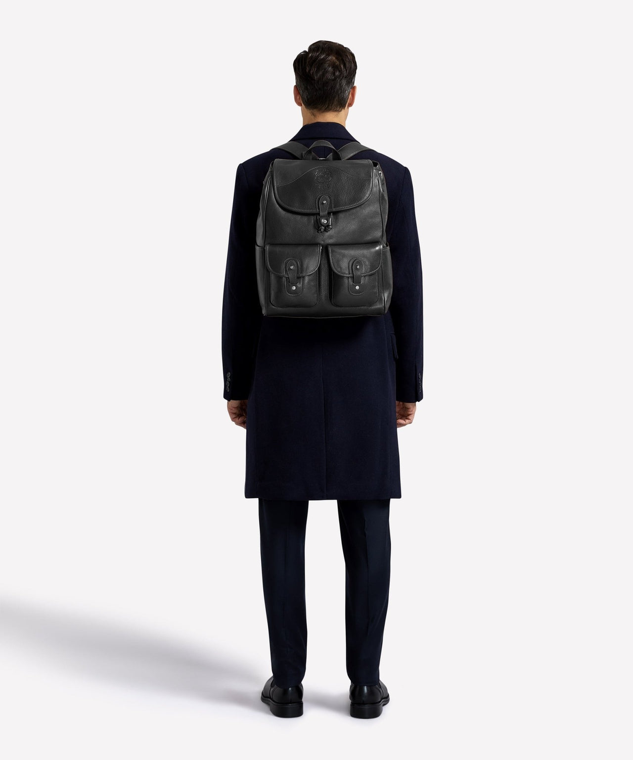 Blazer No. 278 | Vintage Black Leather Backpack | Ghurka