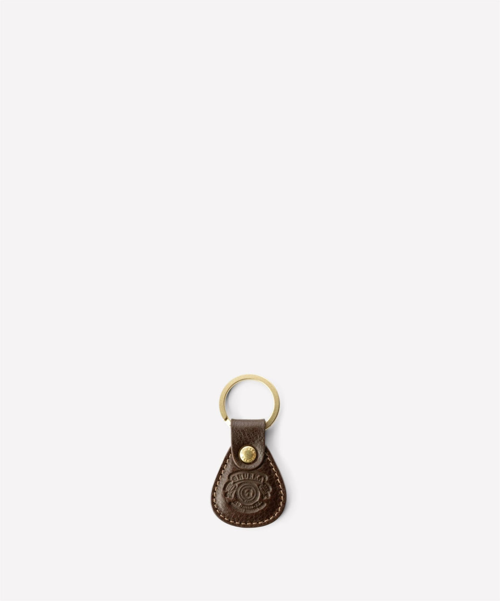 Classic Key Fob No. 226 | Vintage Walnut Leather Key Ring | Ghurka