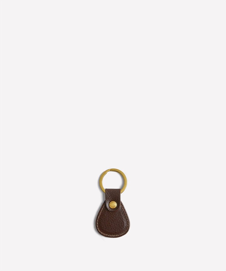 Classic Key Fob No. 226 | Vintage Walnut Leather Key Ring | Ghurka
