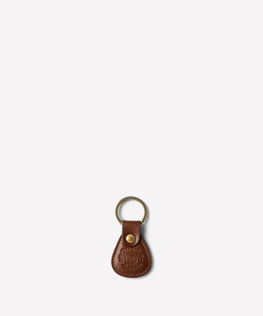 Classic Key Fob No. 226 | Vintage Chestnut Leather Key Ring | Ghurka