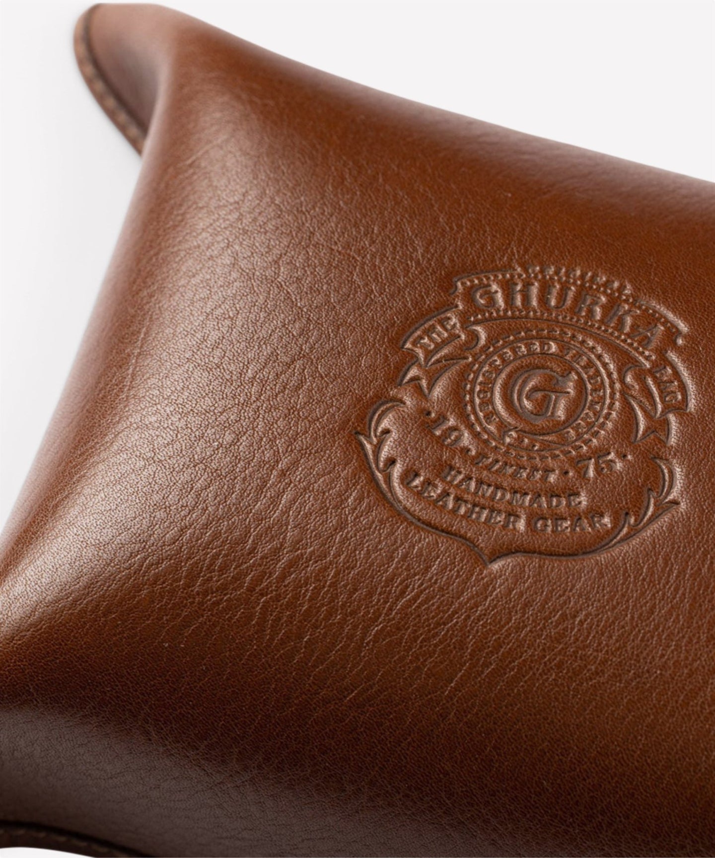 Folding Snap Tray No. 58 | Vintage Chestnut Leather Snap Tray | Ghurka