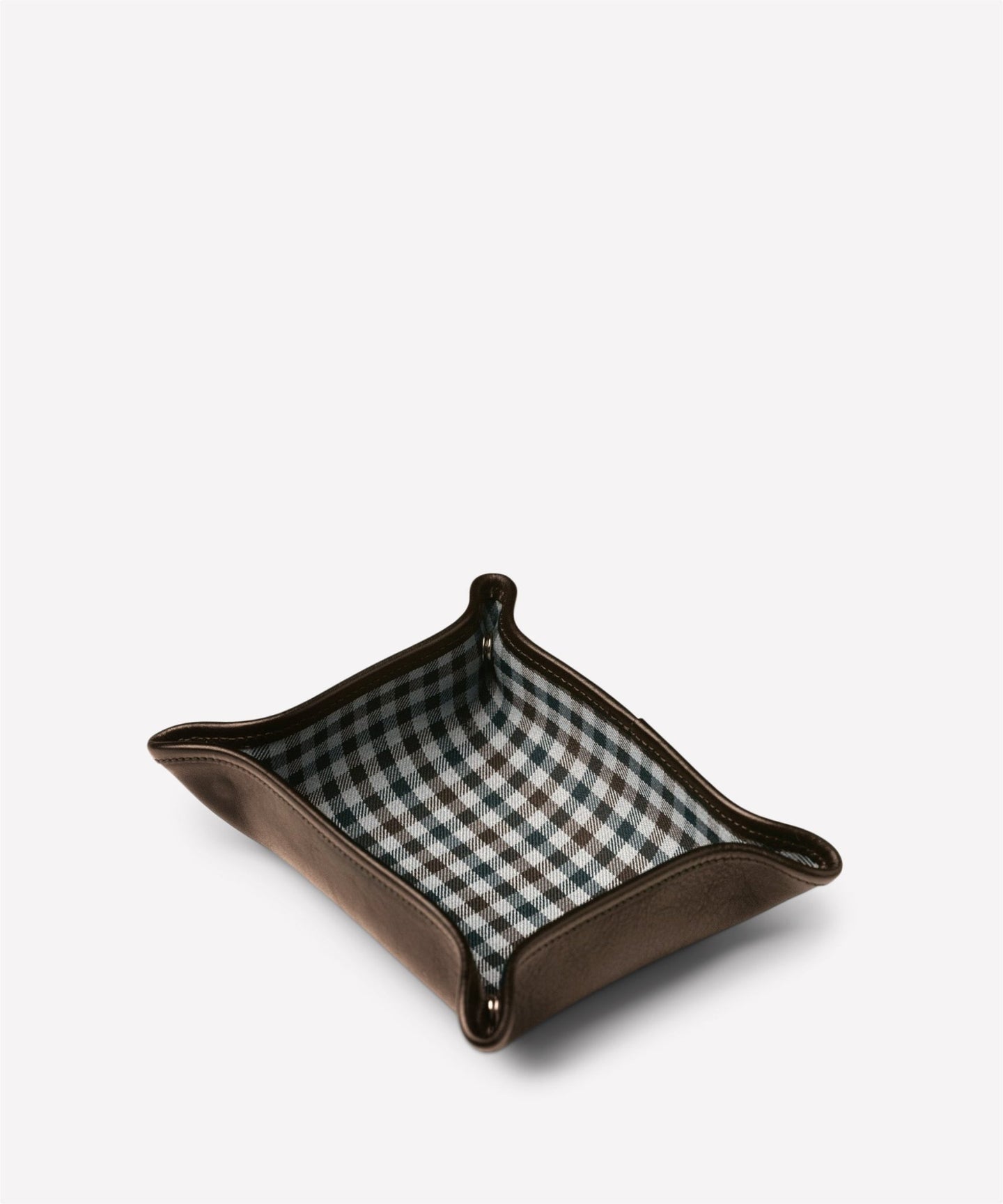 Folding Snap Tray No. 58 | Vintage Walnut Leather Snap Tray | Ghurka